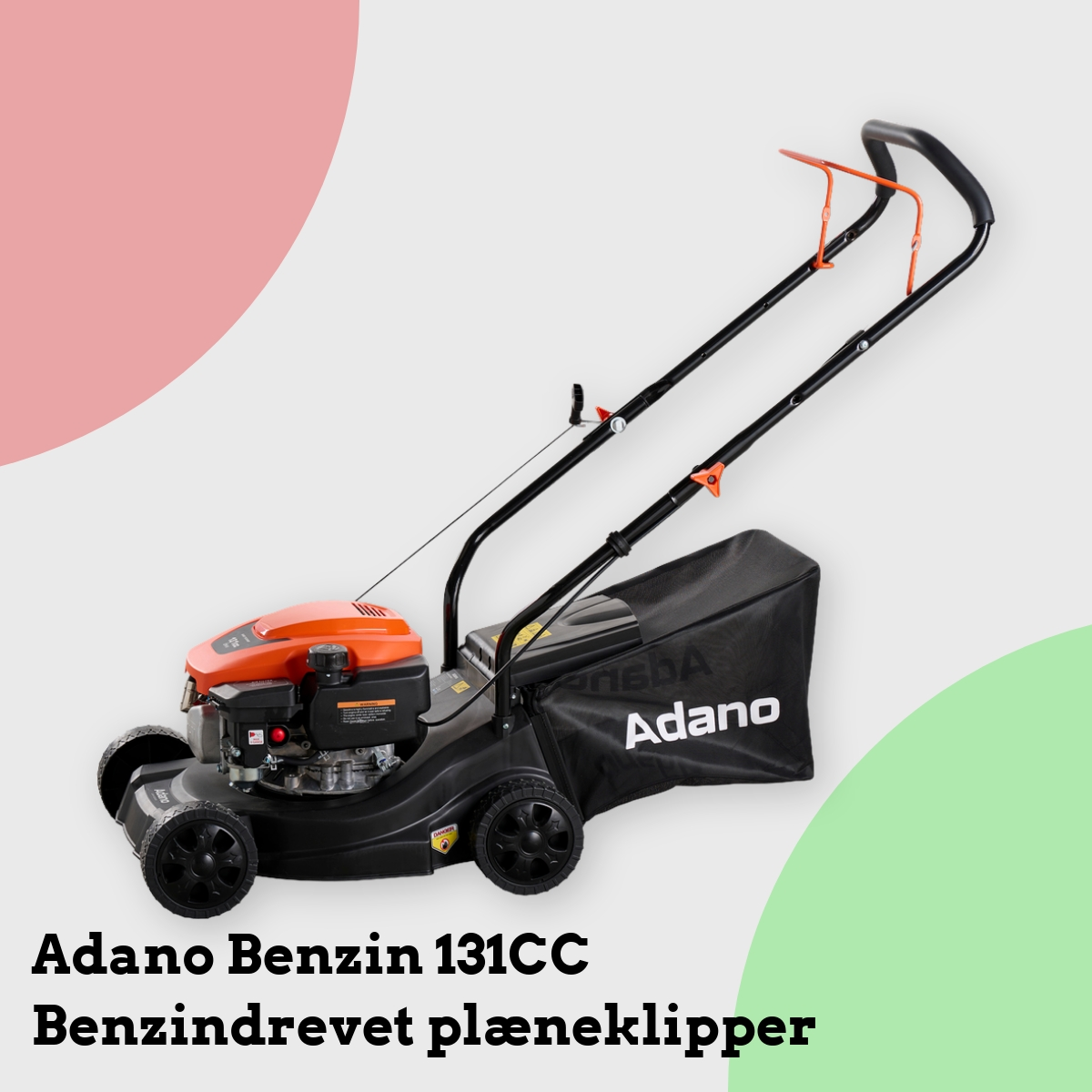 → Anmeldelse af Adano Benzin 131CC Benzindrevet plæneklipper (2026)