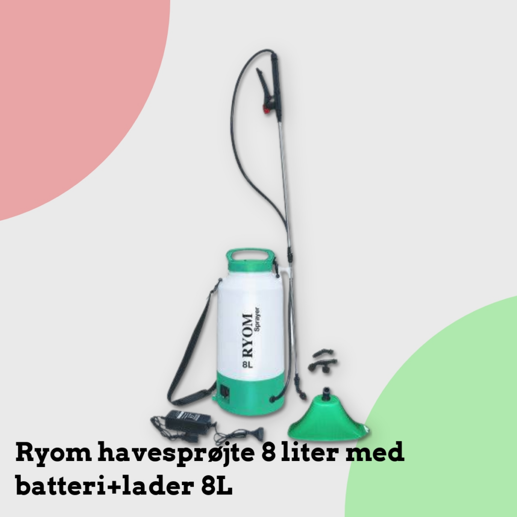 → Anmeldelse af Ryom havesprøjte 8 liter med batteri+lader 8L (2026)
